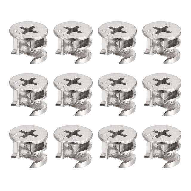 Uxcell Cam Lock Nut for Furniture, 12 Pack 14.6x11.3mm Joint Connector ...