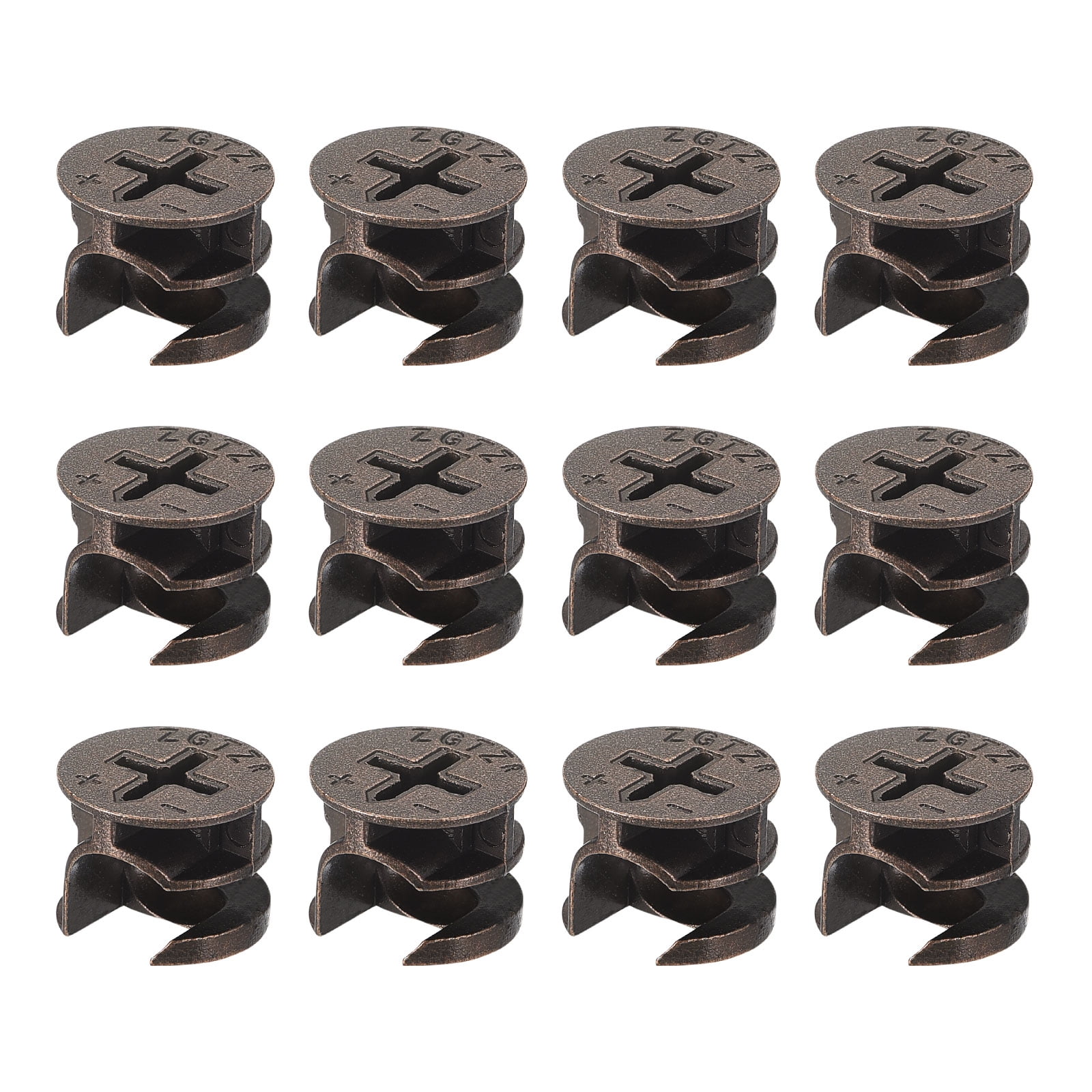 Uxcell Cam Lock Nut for Furniture, 12 Pack 15x12mm Joint Connector ...