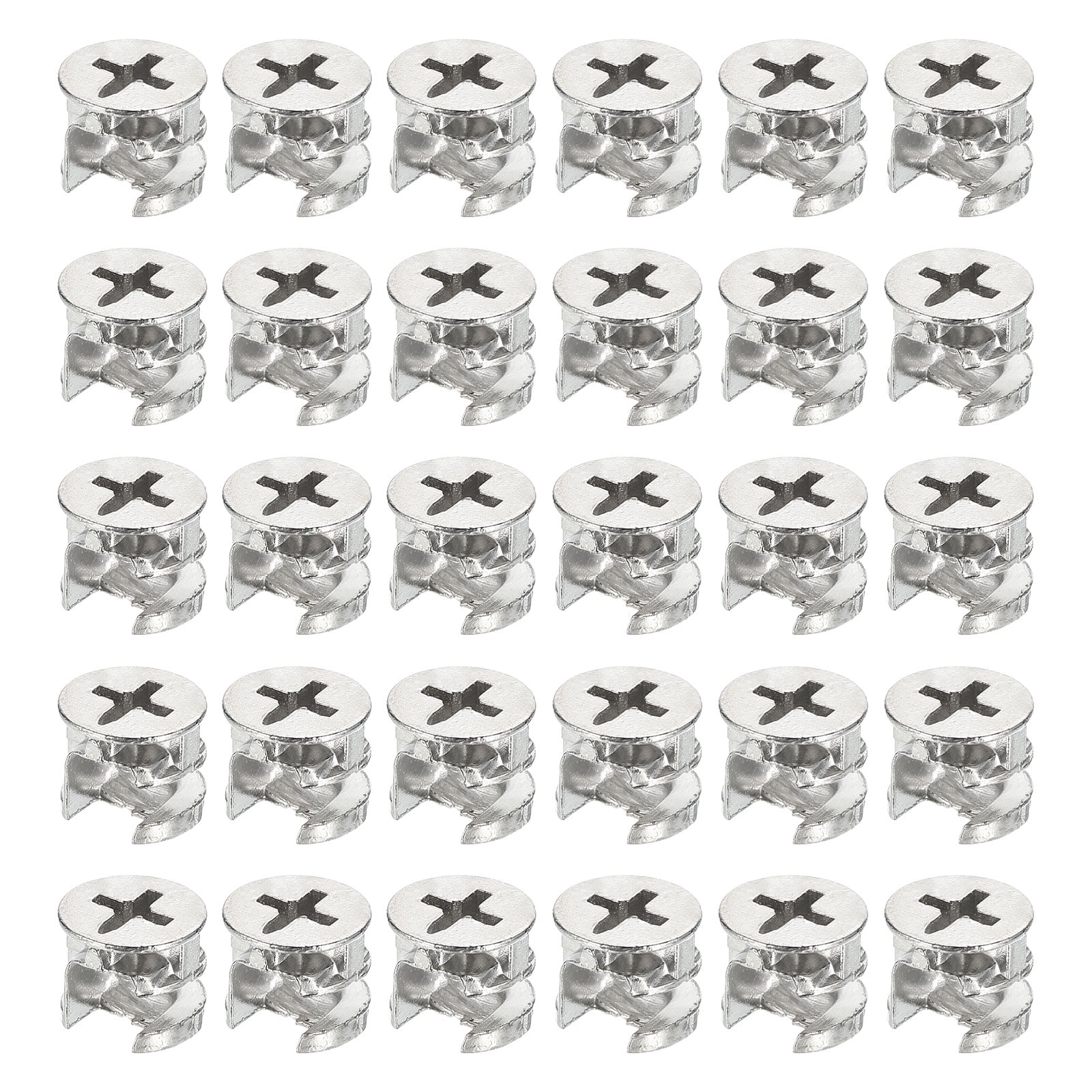 Uxcell Cam Lock Nut for Furniture, 30 Pack 12x10mm Joint Connector ...