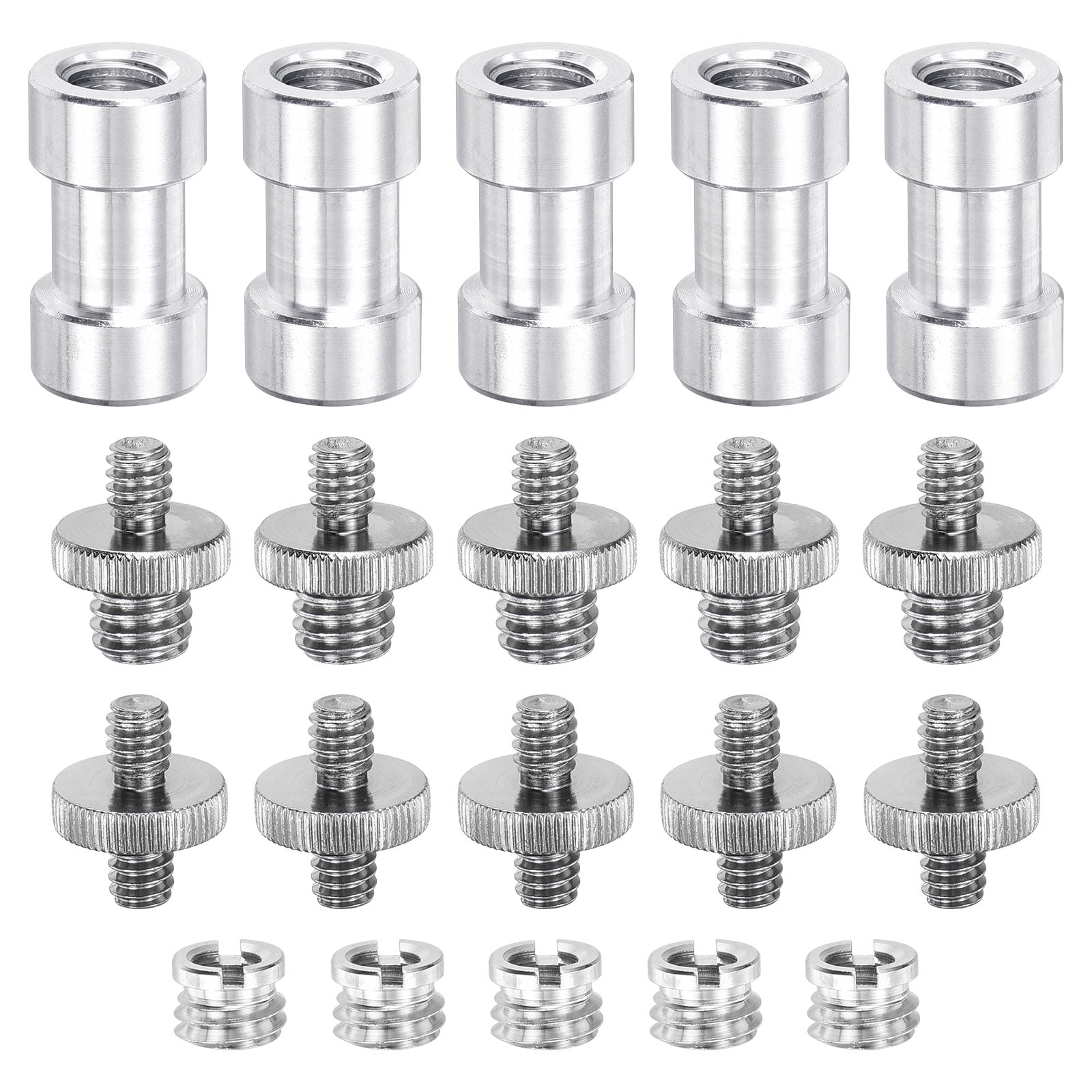 Uxcell Camera Screw Mount Set, 1/4 to 3/8 Male Screw, Female Screw for ...