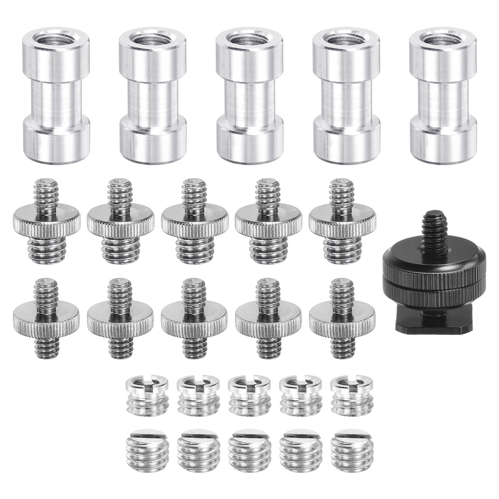Uxcell Camera Screw Mount Set, Double Threaded Screw, 1/4 Inch Double ...