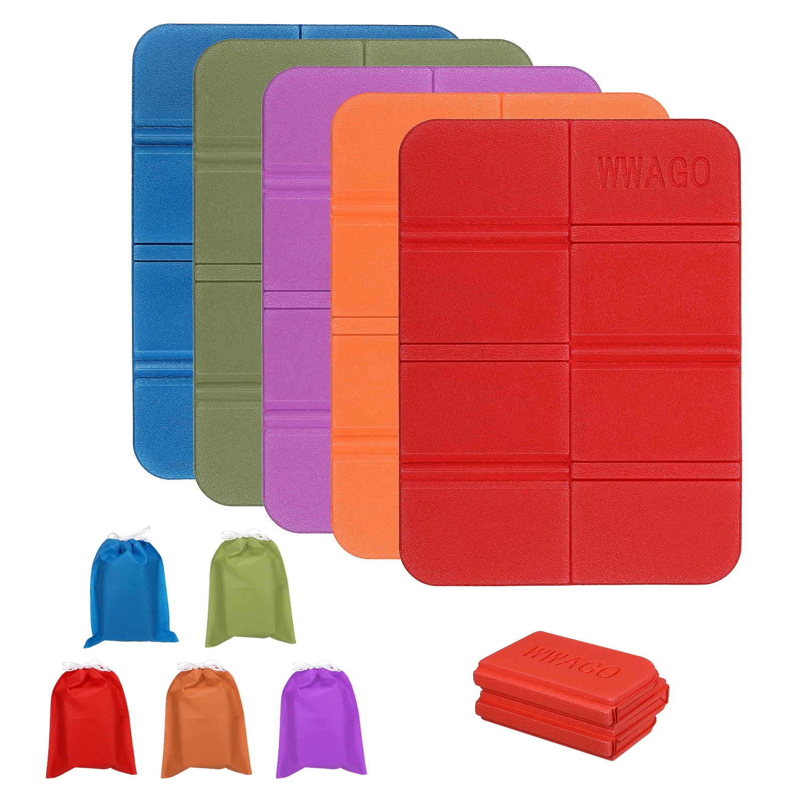 Uxcell Camping Cushion Seat Foldable Sitting Pad 15"x11" Waterproof XPE ...