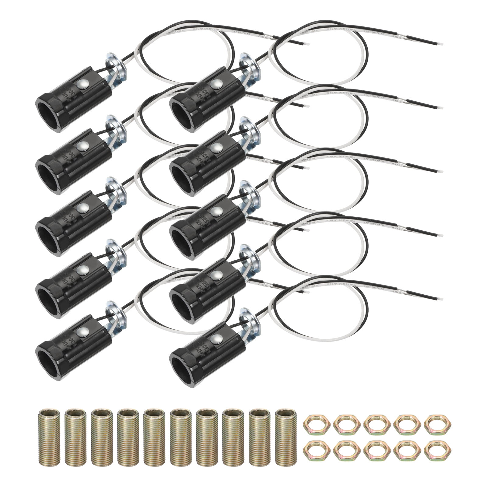 Uxcell Candelabra Base Lamp Holder Light Socket, 10pcs UL Listed ...