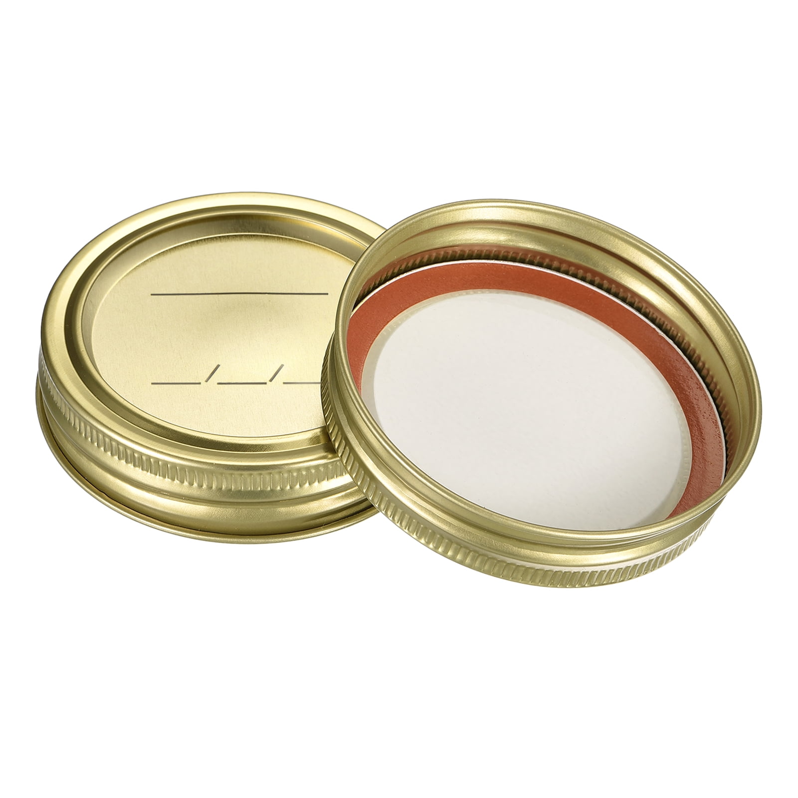 Uxcell Canning Lids, 12 Set - Tinplate Split-Type Mason Jar Lids and ...