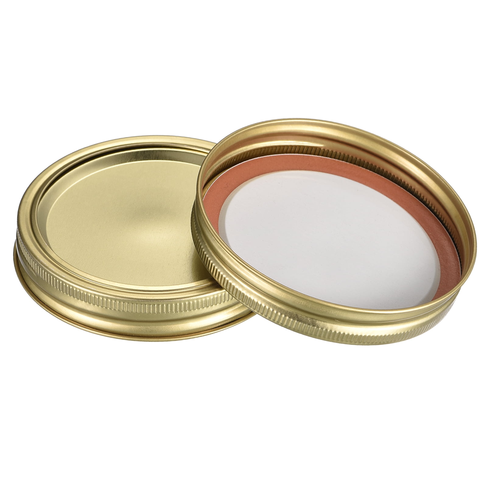 Uxcell Canning Lids, Tinplate Split-Type Mason Jar Lids and Bands Wide ...