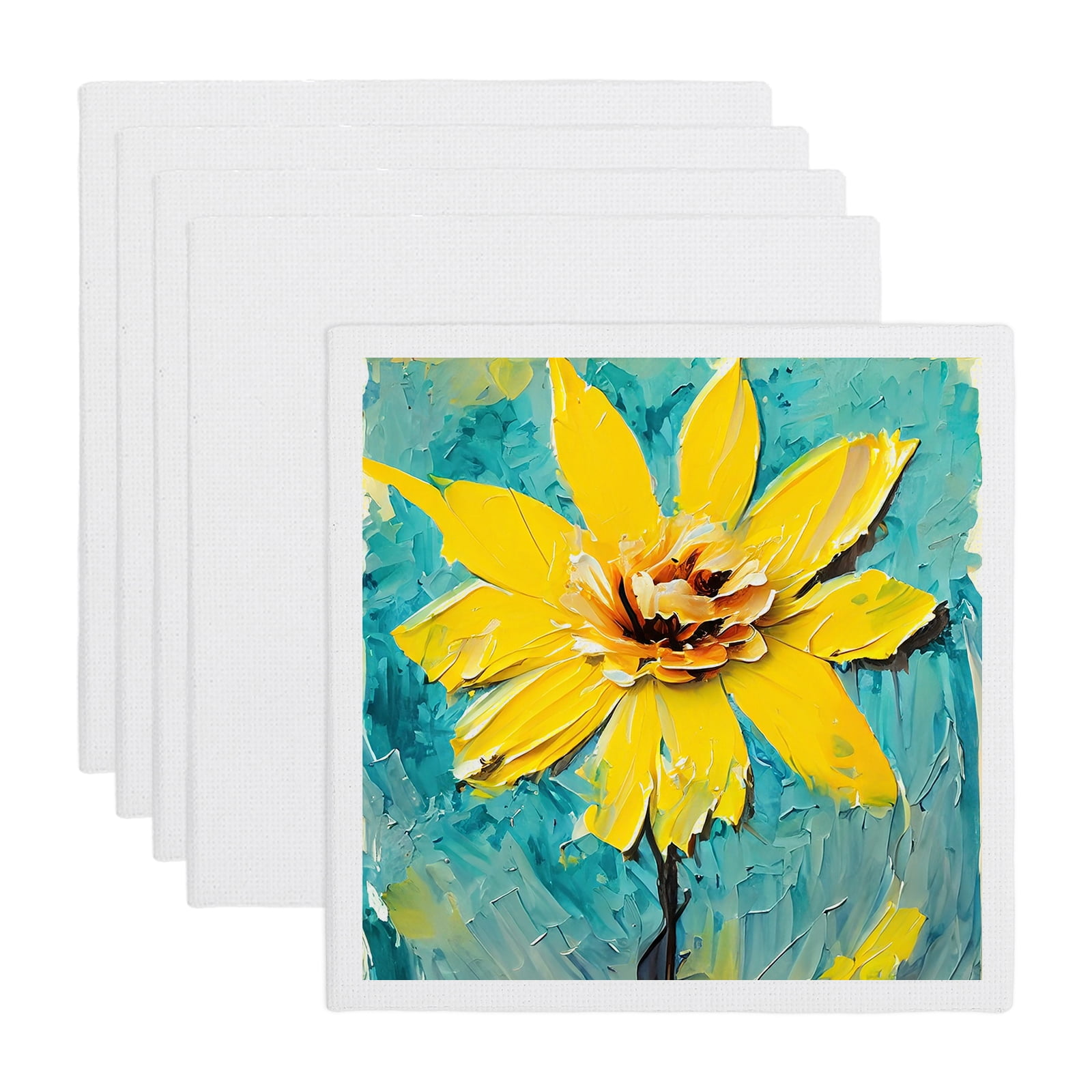 Uxcell Canvas Boards for Painting, 12x12" Cotton Blank Primed Art ...