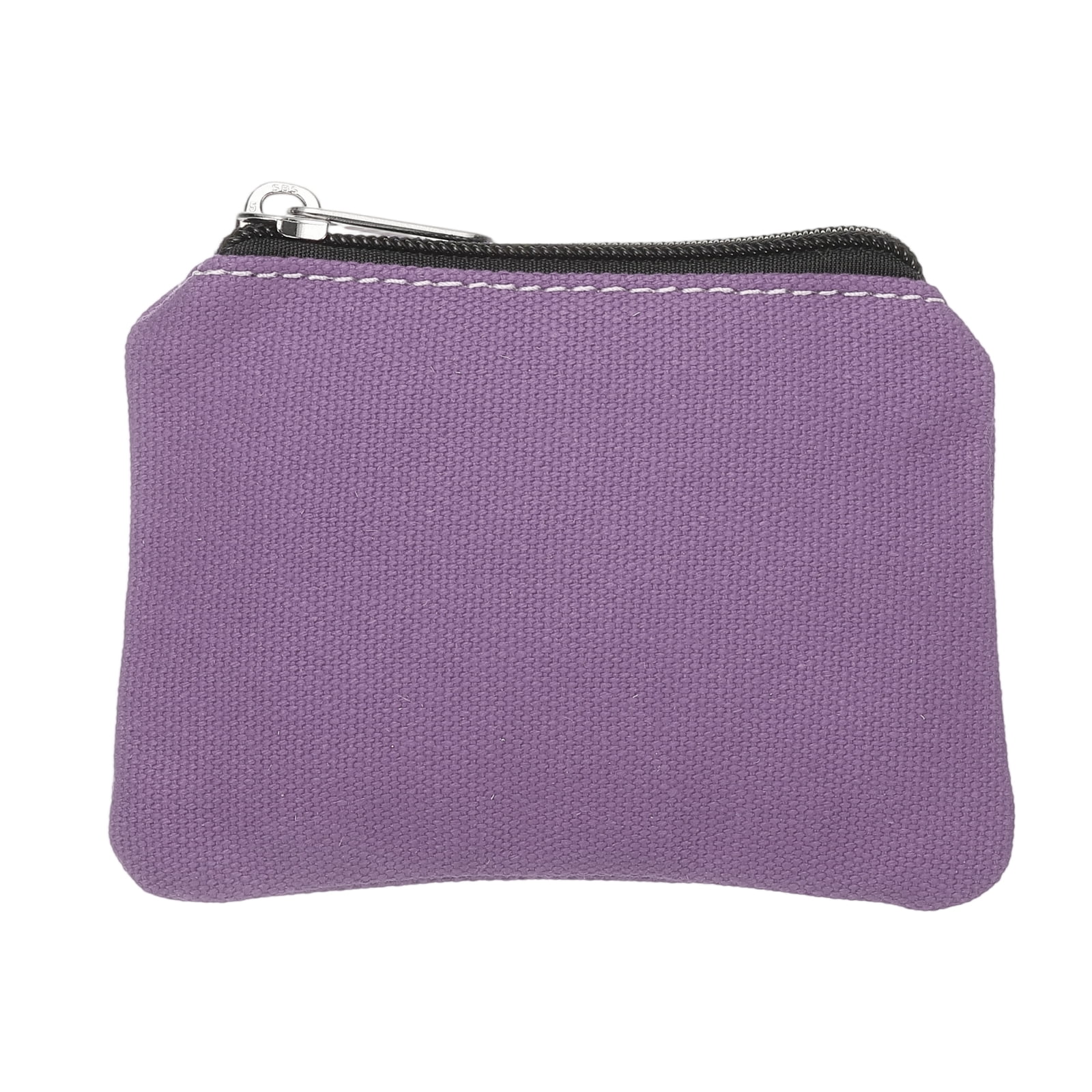 Uxcell Canvas Coin Purse, Small Coin Purse with Zipper Portable Change ...
