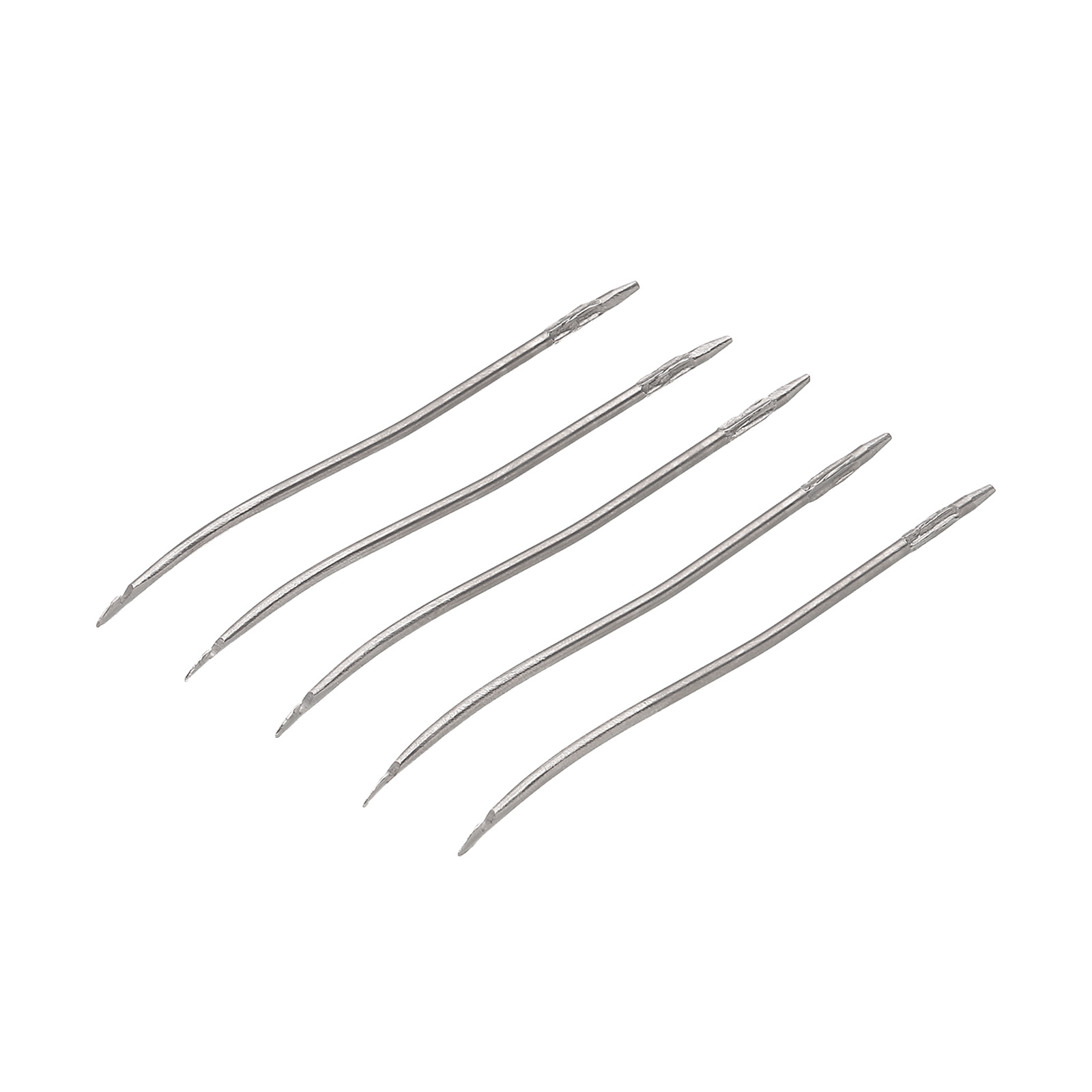 Uxcell Canvas Leather Sewing Awl Bent Needle for Shoe Repairing, DIY ...