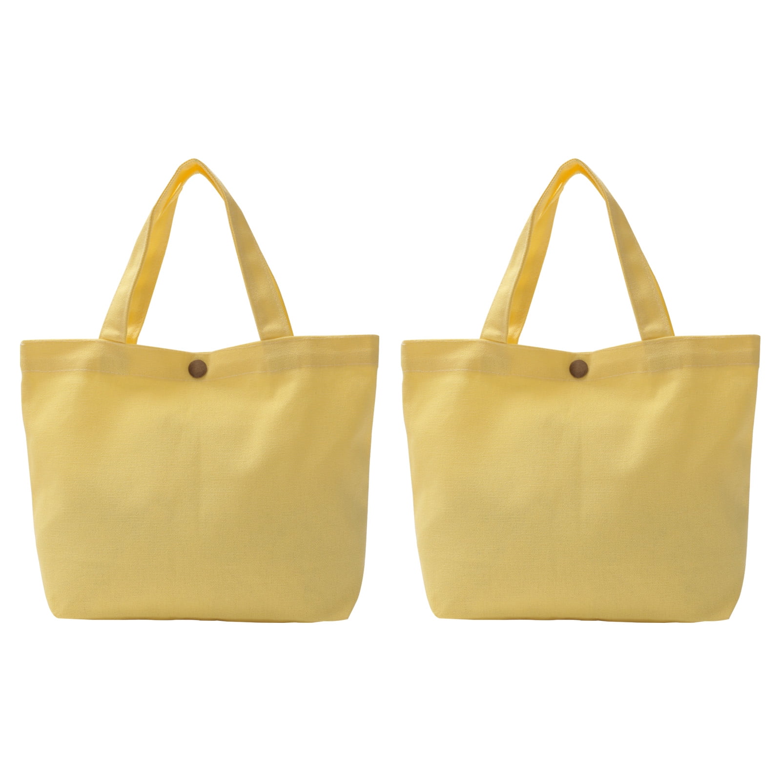 Uxcell Canvas Tote Bag with Handle Reusable Handbag Shopping Bags ...