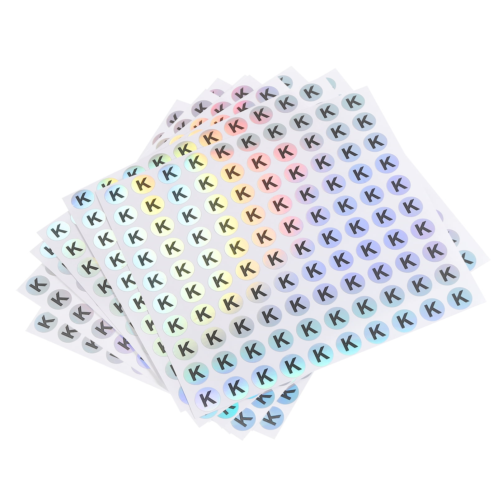 Uxcell Capital Letter Stickers, Alphabet K Round Self Adhesive Letter ...