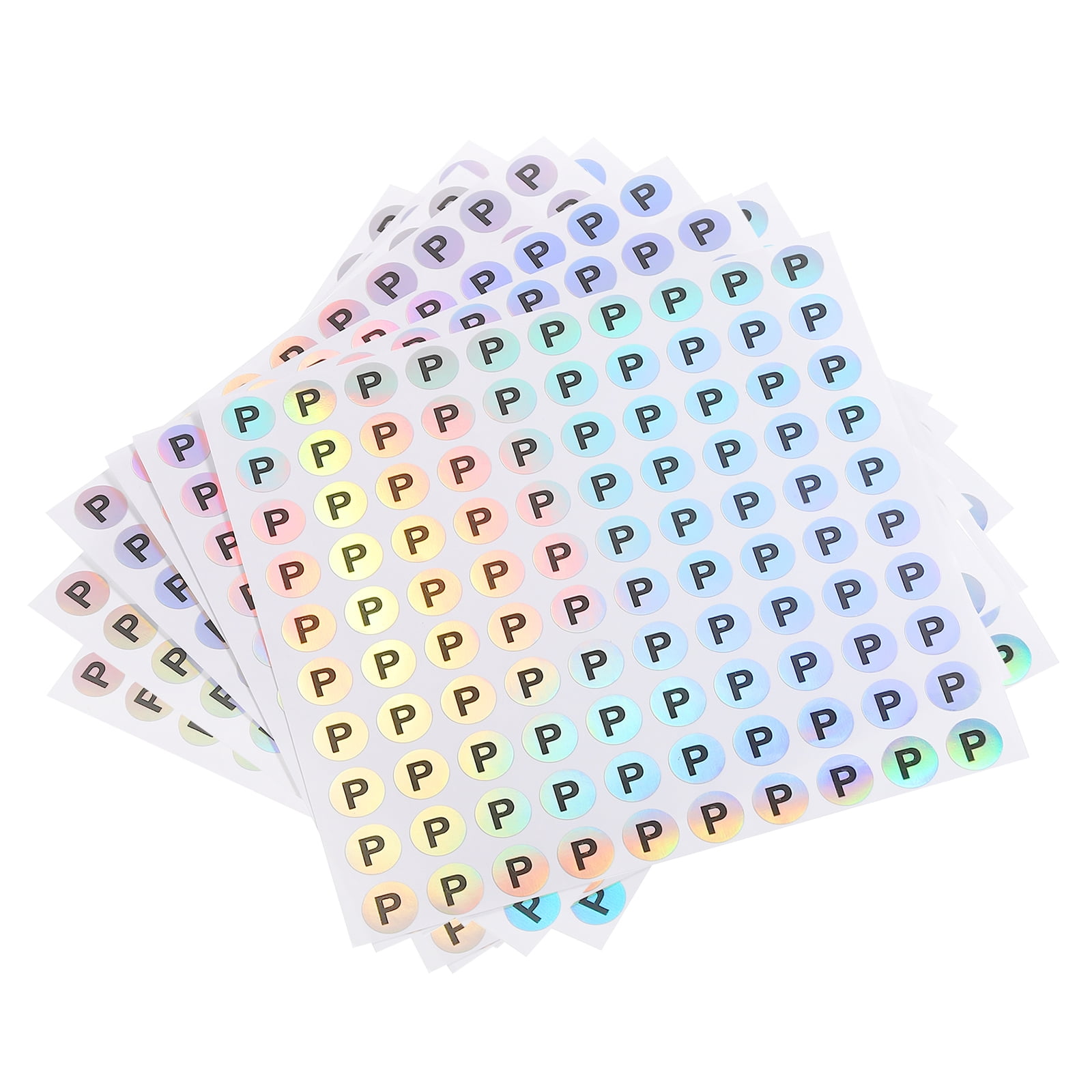 Uxcell Capital Letter Stickers, Alphabet P Round Self Adhesive Letter ...