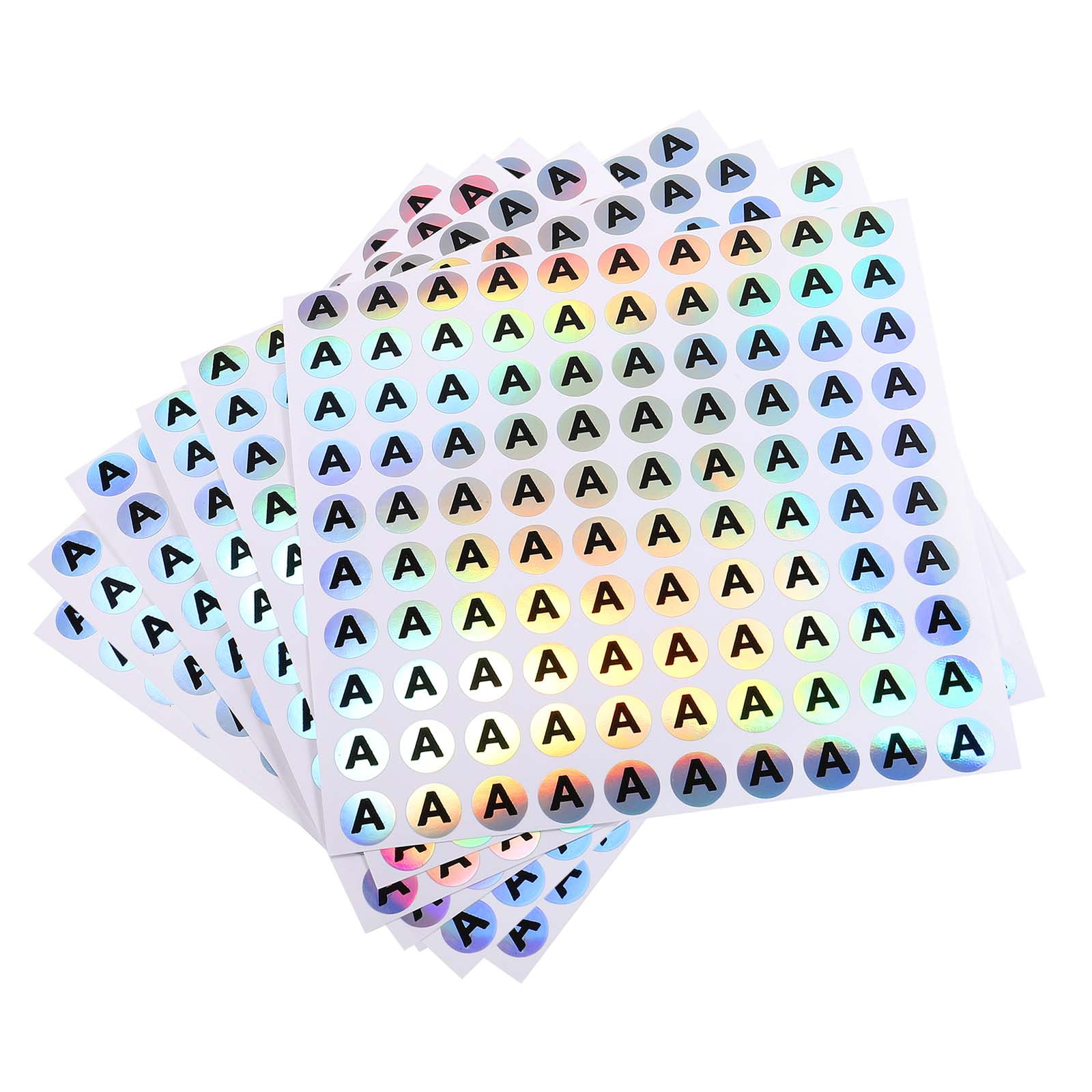 Uxcell Capital Letter Stickers, Alphabet a Round Self Adhesive Letter ...