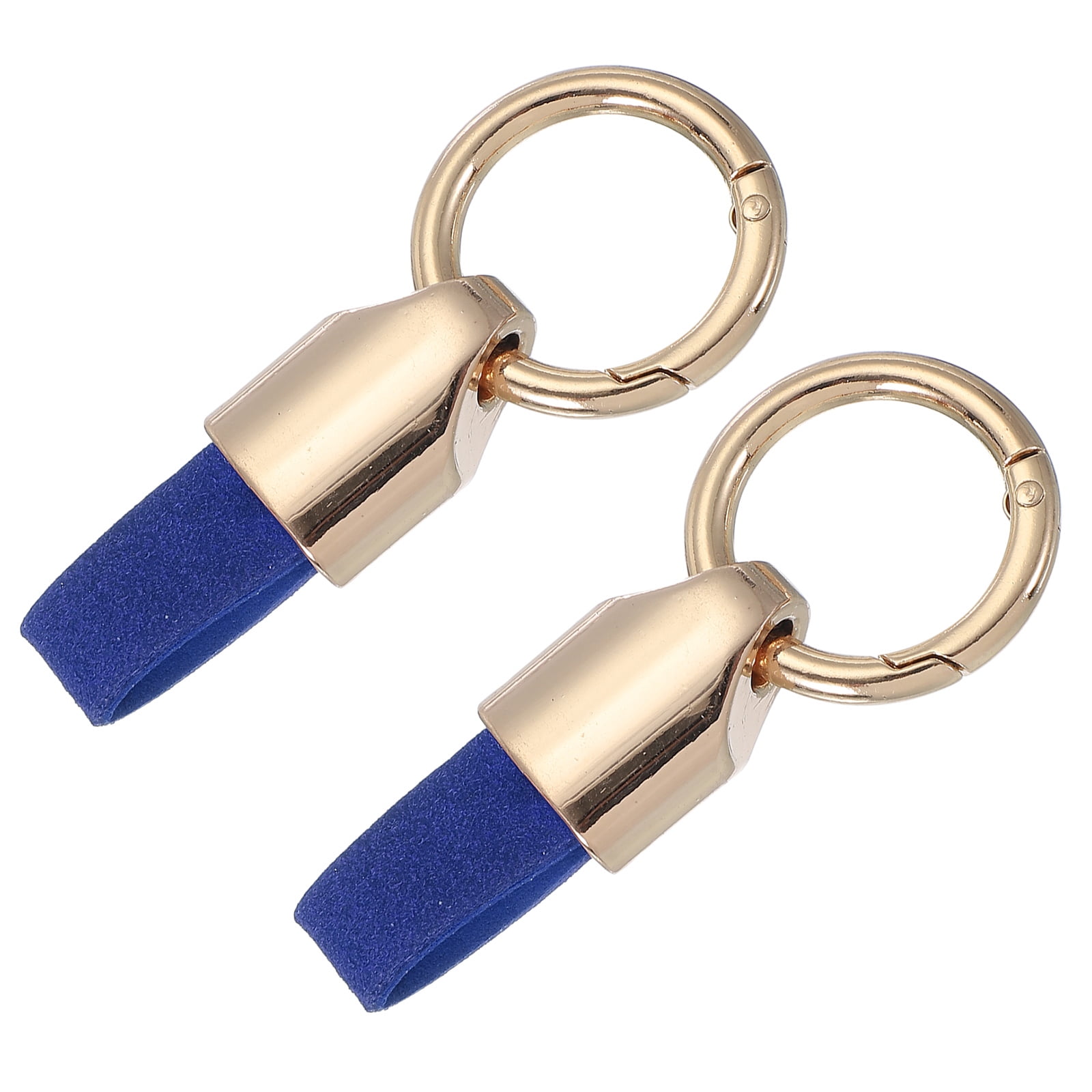 Uxcell Car Key Chain Detachable Leather Keychain, Spring Key Ring O ...