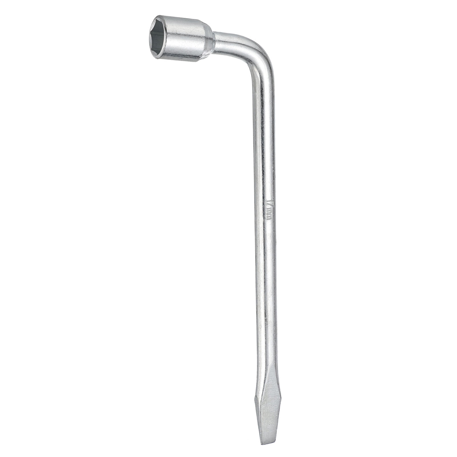 Uxcell Car Spare Tire Lug Wrench 17mm CR-V Steel l Type Slotted End ...