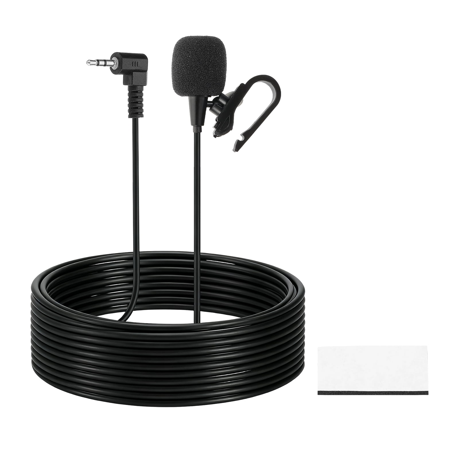 Uxcell Car Stereo Microphone, 2.5mm Elbow 3-Pole Car Radio Microphone ...