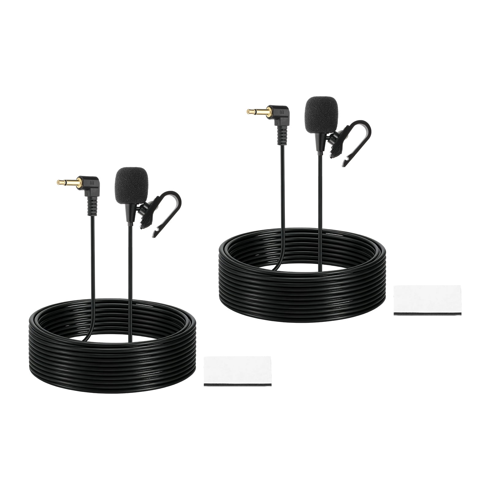 Uxcell Car Stereo Microphone, 3.5mm Elbow 2-Pole Car Radio Microphone ...