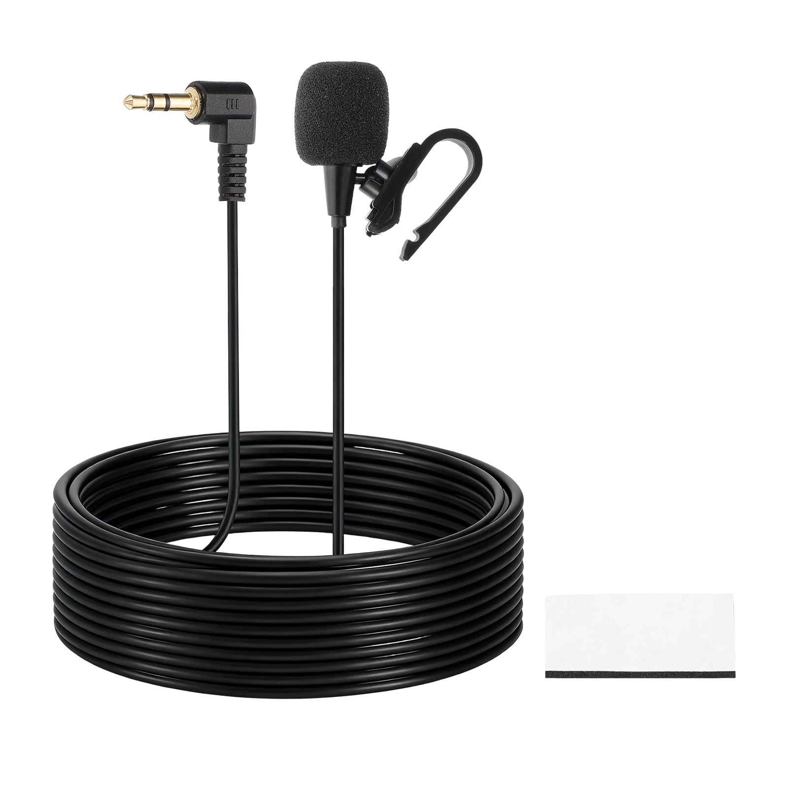 Uxcell Car Stereo Microphone, 3.5mm Elbow 3-Pole Car Radio Microphone ...