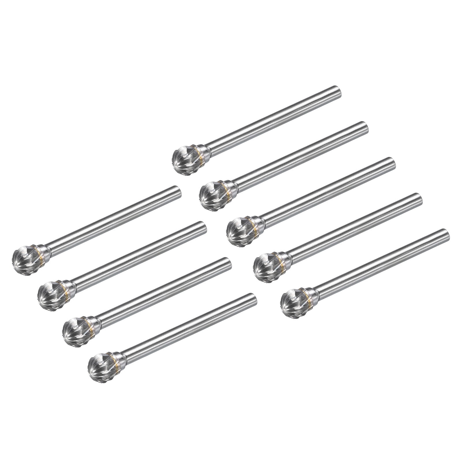 Uxcell Carbide Burrs Double Cut Rotary Burr File Ball Shape Cutting ...