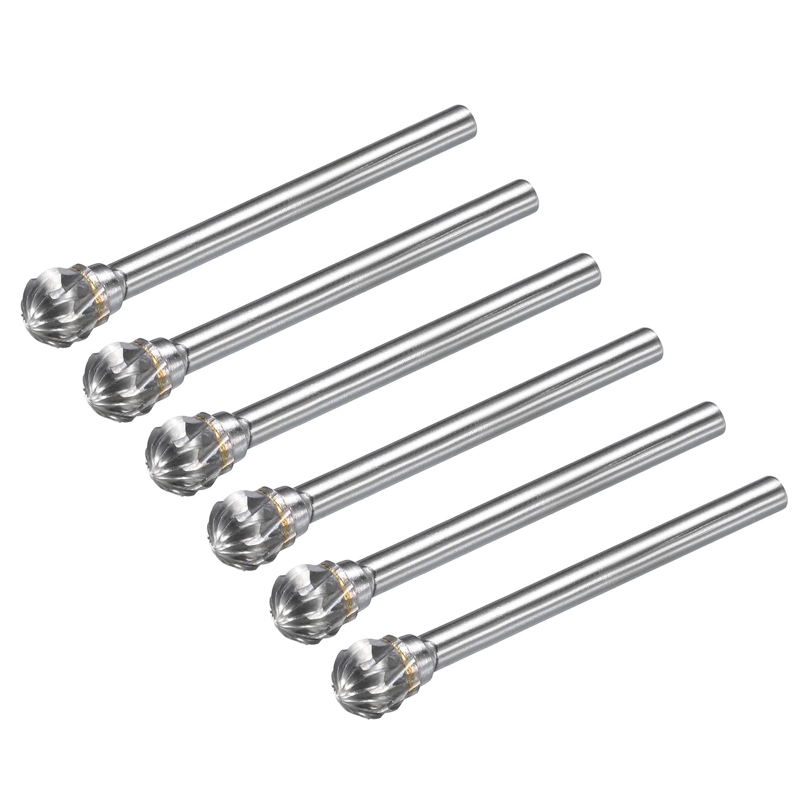 Uxcell Carbide Burrs Double Cut Rotary Burrs File Ball Shape Cutting ...