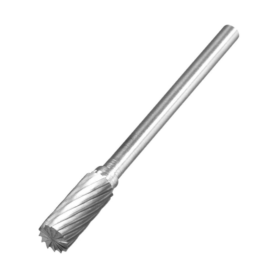 Uxcell Carbide Burrs Single Cut Rotary Burrs File Cylinder Shape ...