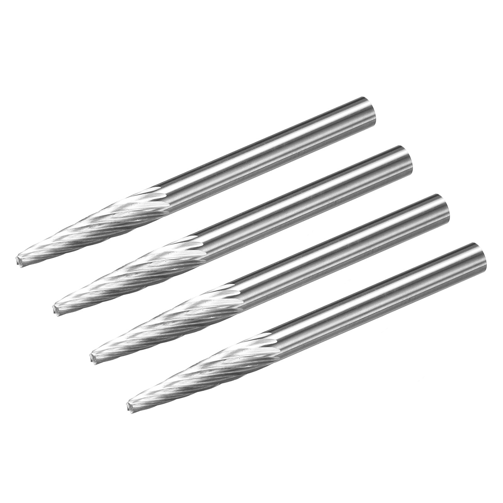 Uxcell Carbide Burrs Single Cut Rotary Burrs Files Cone Shape Cutting ...