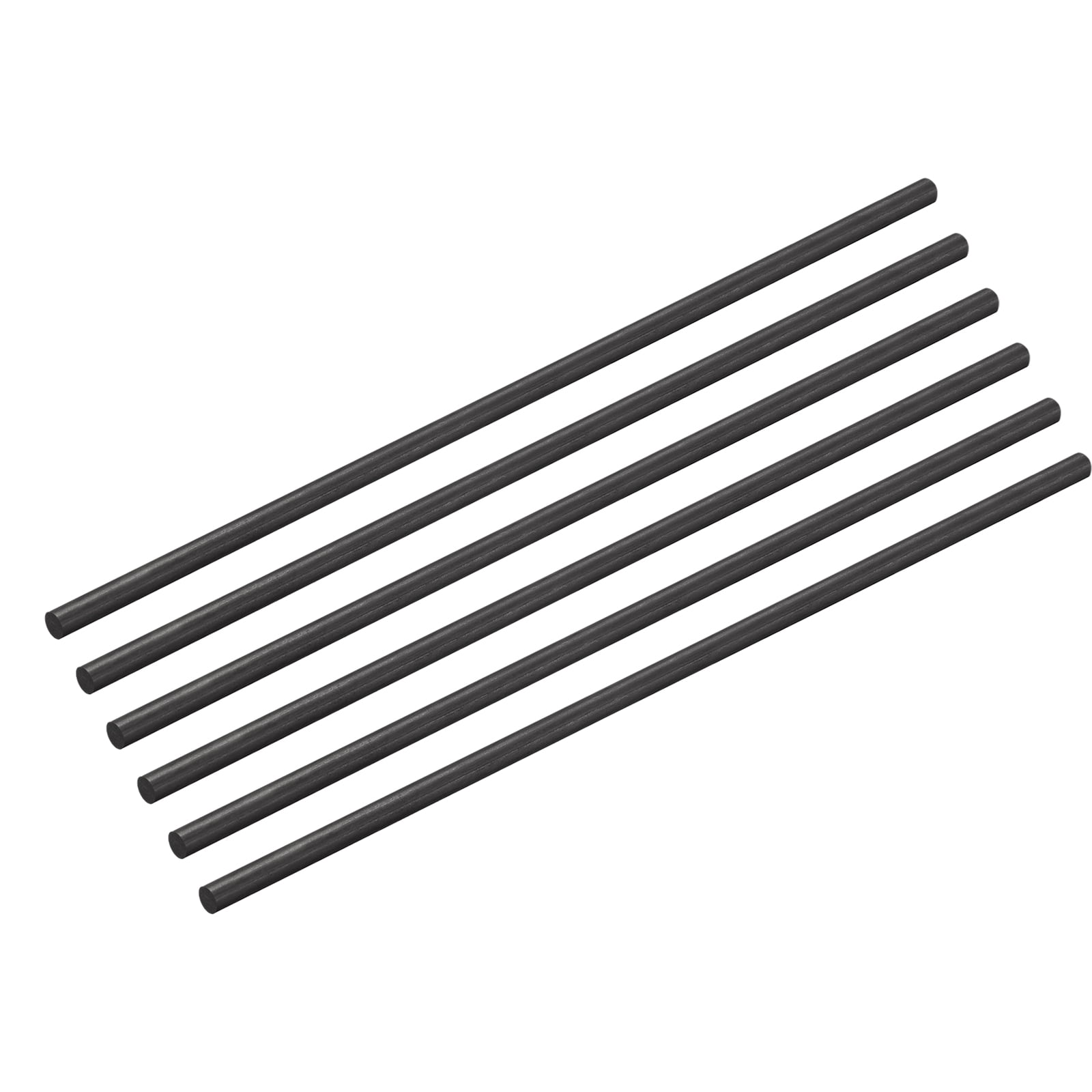 Uxcell Carbon Fiber Rod, 5mm x 150mm for RC Plane DIY Quadcopter Arm, 6 ...