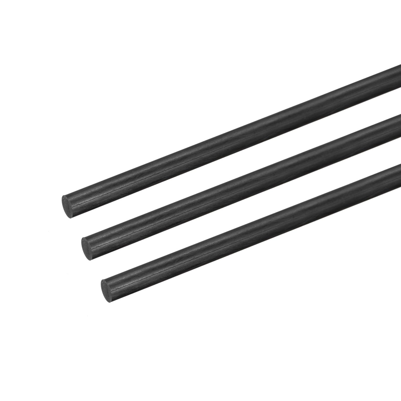 Uxcell Carbon Fiber Rod, 6mm x 100mm for RC Plane DIY Quadcopter Arm, 3 ...