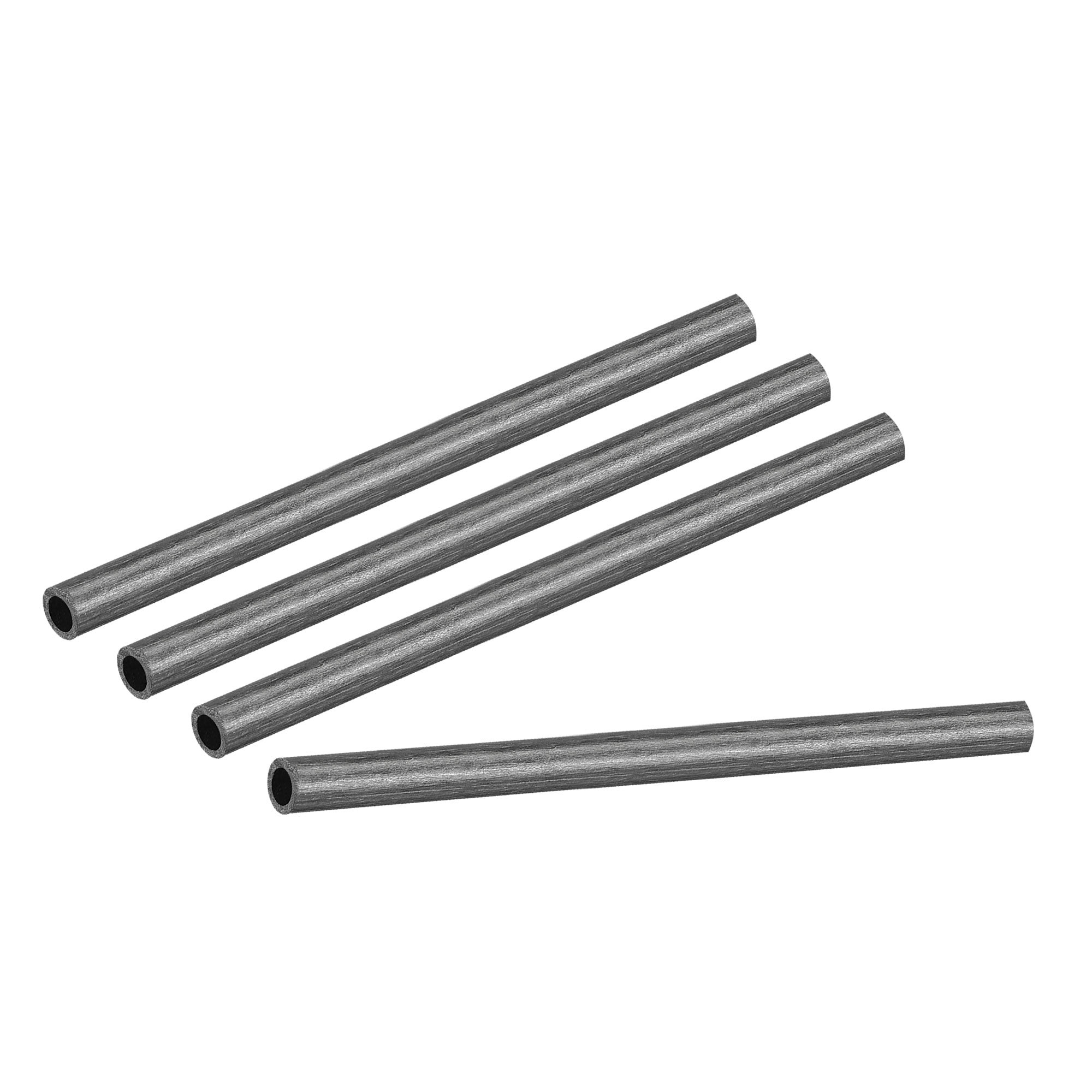 Uxcell Carbon Fiber Round Tube 5mm x 3mm x 150mm for RC Airplane ...