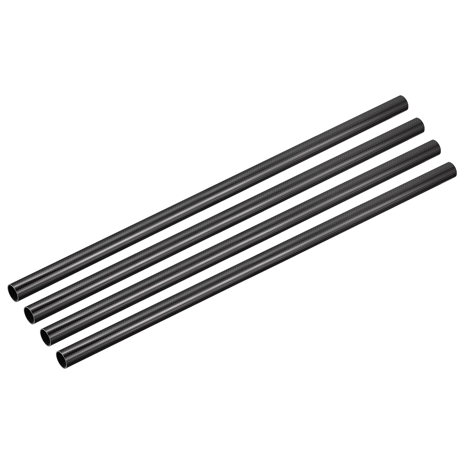 Uxcell Carbon Fiber Tubes, 500mm x 18mm x 16mm 3K Hollow Carbon Wrapped ...