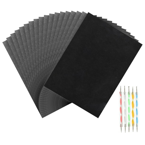 Uxcell Carbon Paper Set, A4 Graphite Transfer Tracing Copy Paper with ...