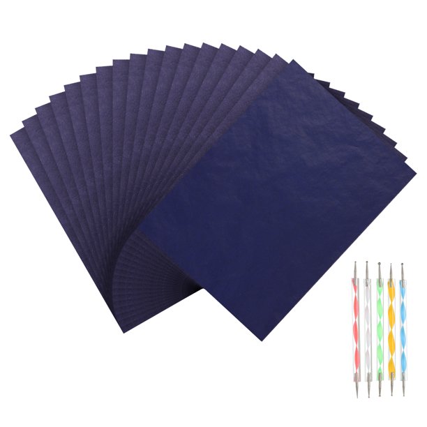 Uxcell Carbon Paper Set, A4 Graphite Transfer Tracing Copy Paper with ...