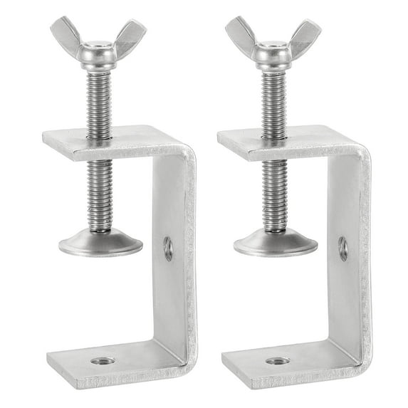 Uxcell Carbon Steel C Clamps 45mm Square Galvanized Mini Tiger Clamp ...