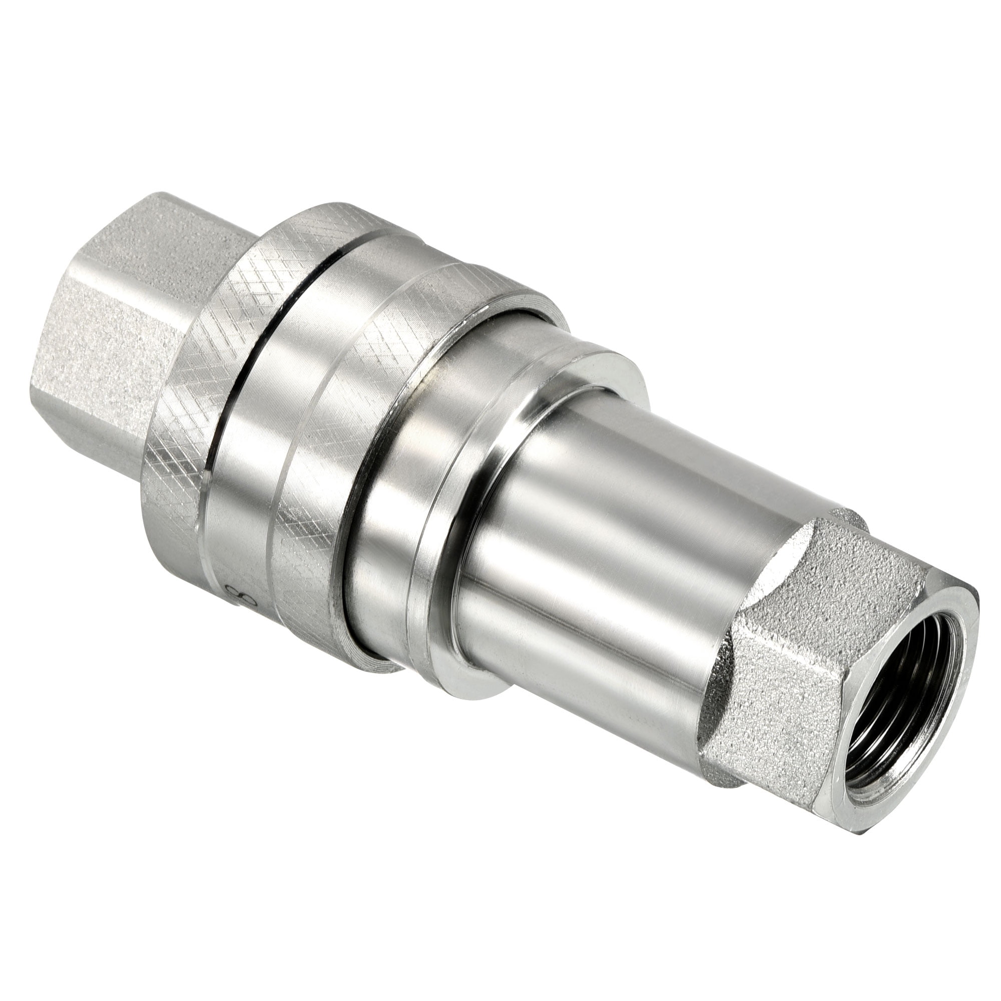 Uxcell Carbon Steel G3/8 Female Pipe Fitting Hydraulic Quick Connect ...