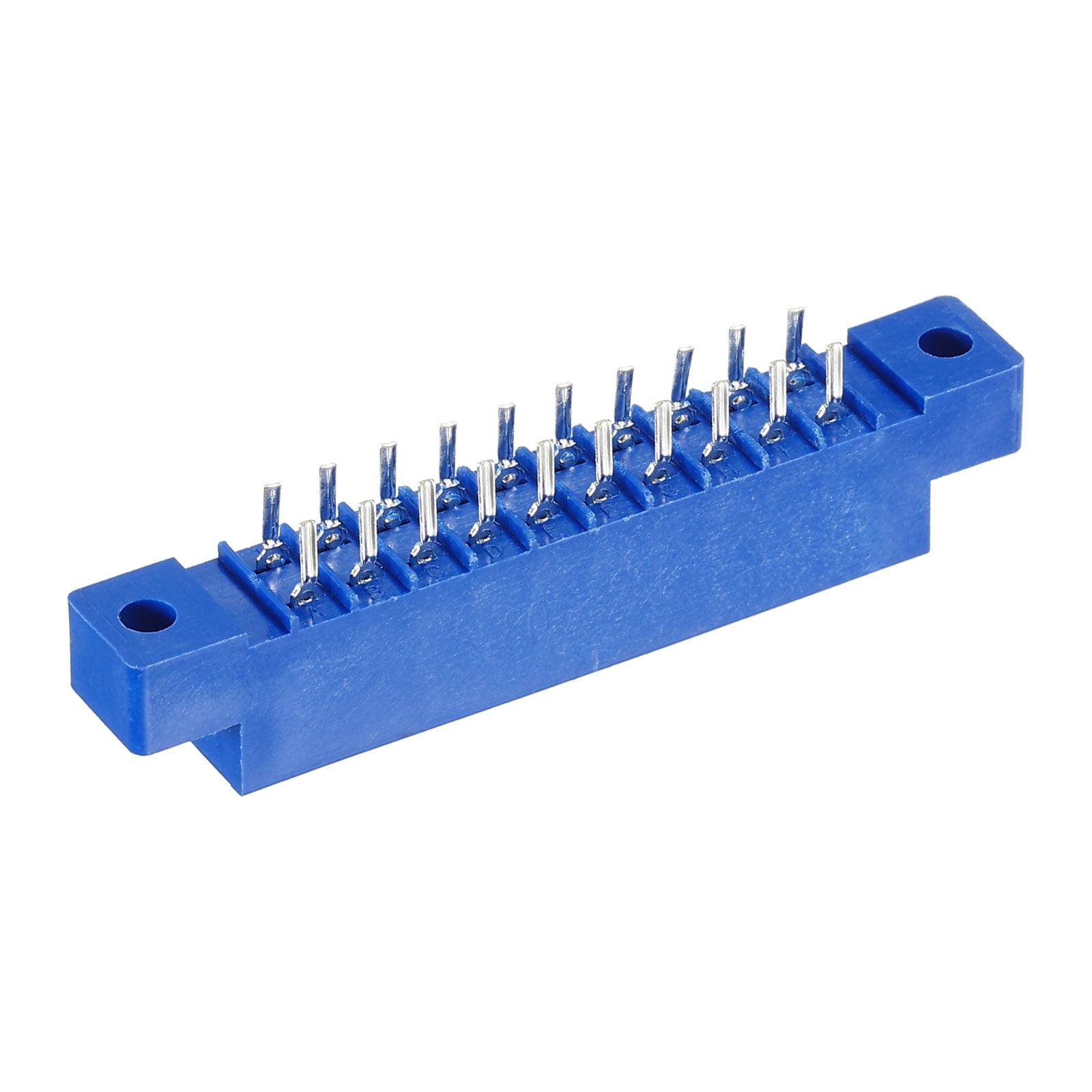 Uxcell Card Edge Connector Blue Socket 20 Pin 3.96mm Pitch for Printed ...
