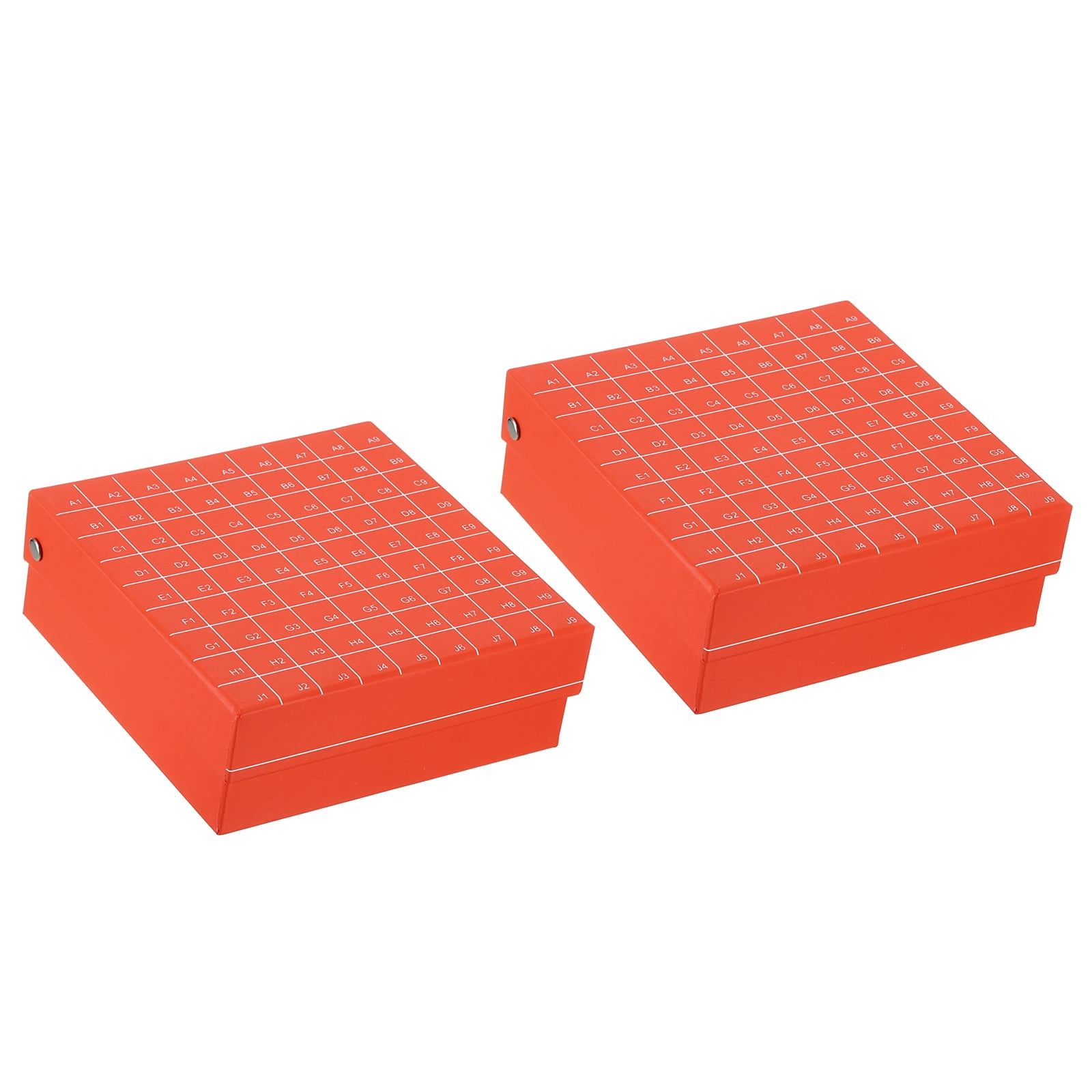 Uxcell Cardboard Freezer Box, 2Pcs 81 Places Tube Rack for 1.5/1.8/2 ...