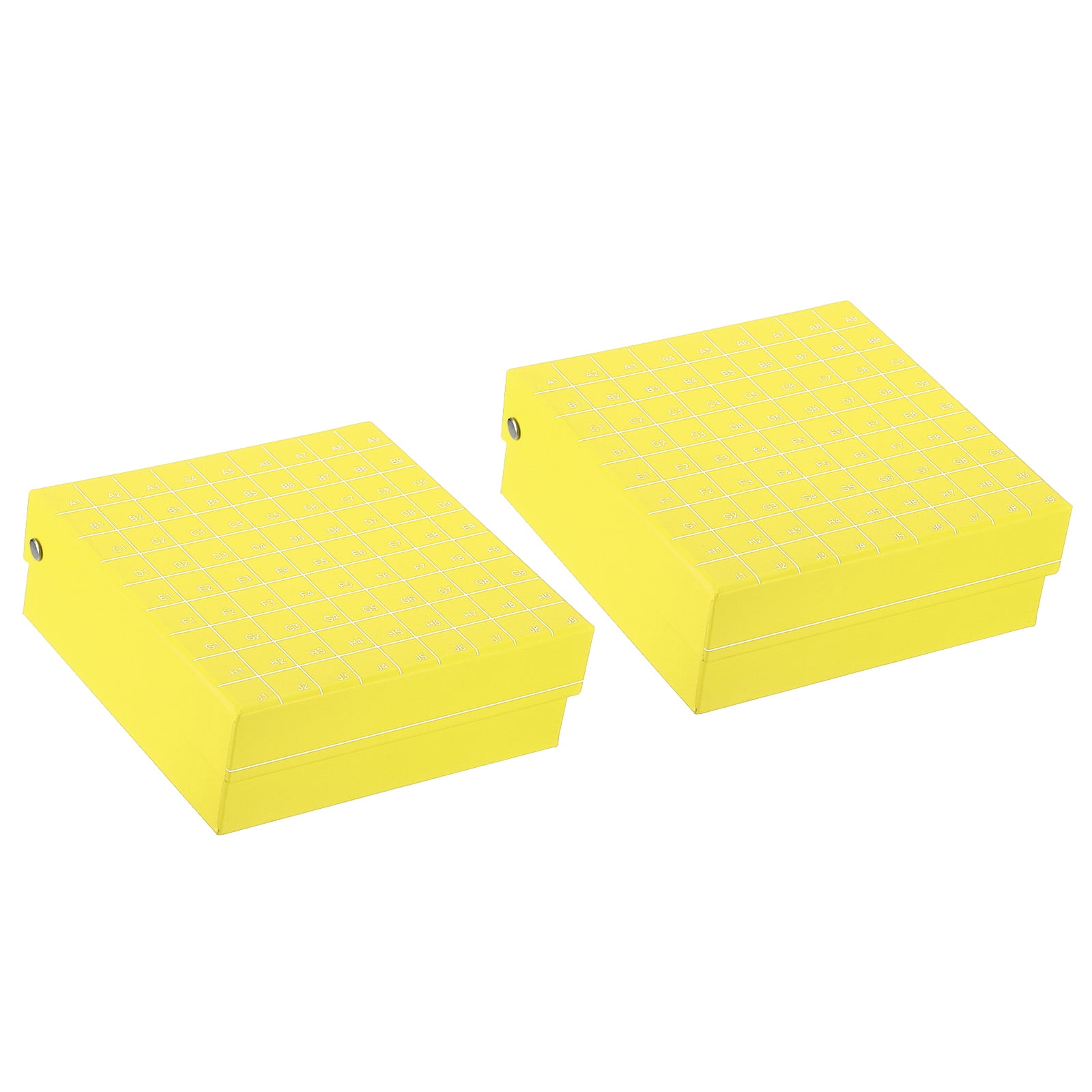 Uxcell Cardboard Freezer Box, 2Pcs 81 Places Tube Rack for 1.5/1.8/2 ...