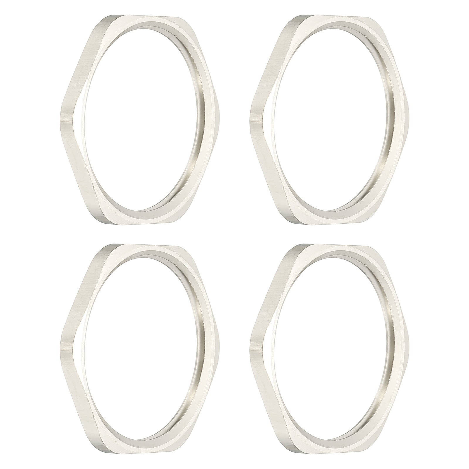 Uxcell Cast Pipe Fitting Hex Locknut, Nickel Plated Copper Female ...