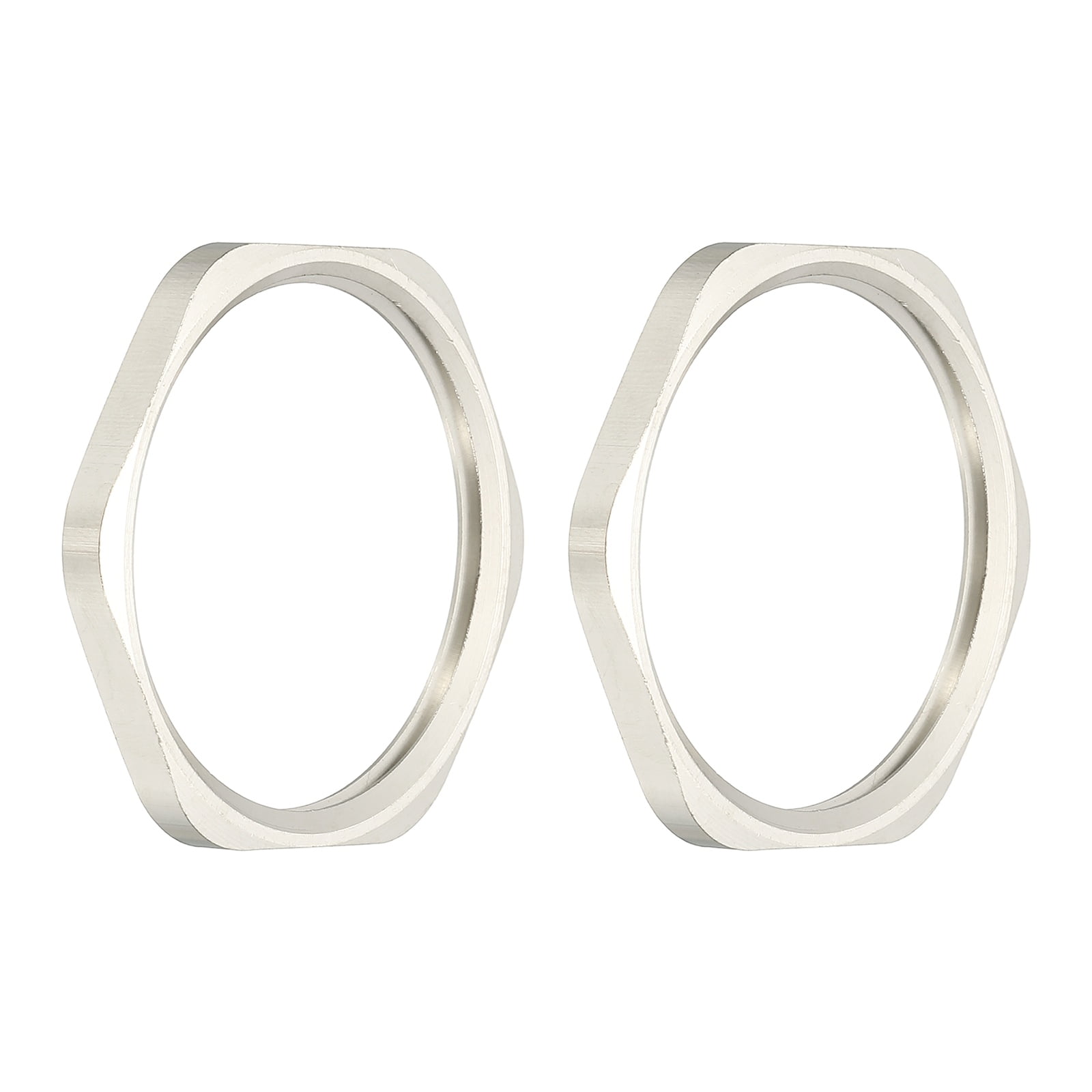 Uxcell Cast Pipe Fitting Hex Locknut, Nickel Plated Copper Female ...