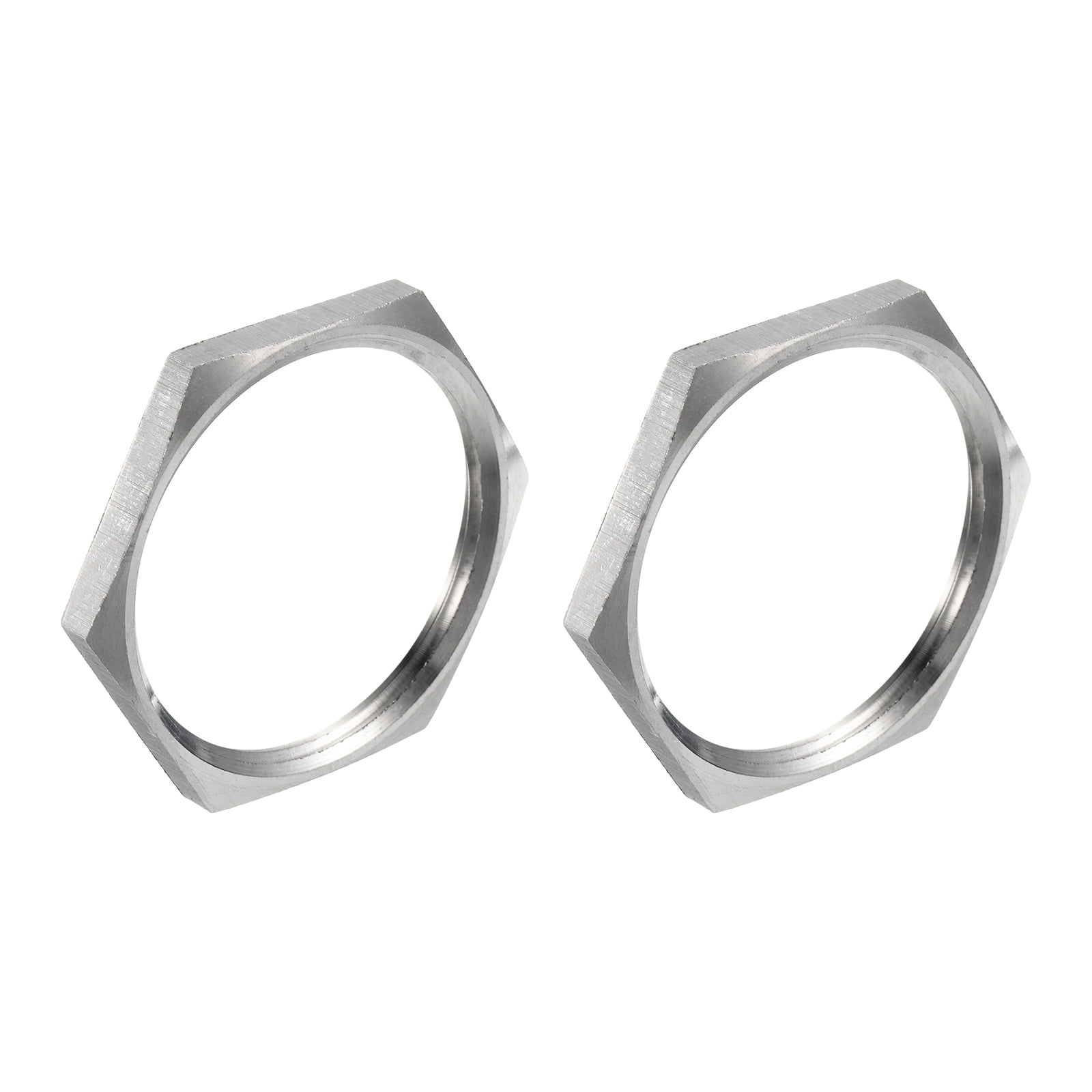 Uxcell Cast Pipe Fitting Hex Locknut, Stainless Steel Hex 1-1/2" 2 - Walmart.com