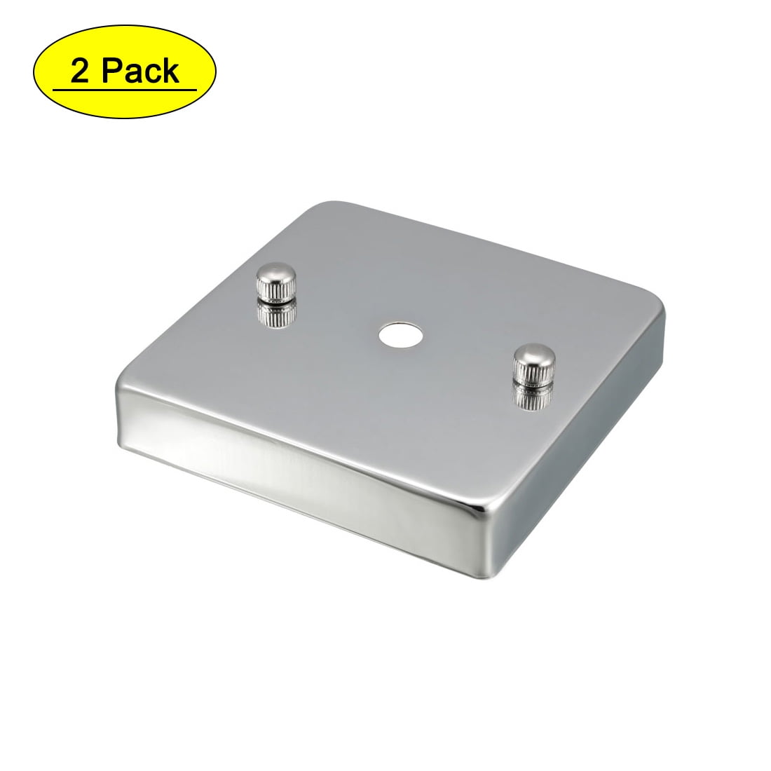 Uxcell Ceiling Canopy Light Plate Chassis Disc 100x100x20mm Silver Tone ...