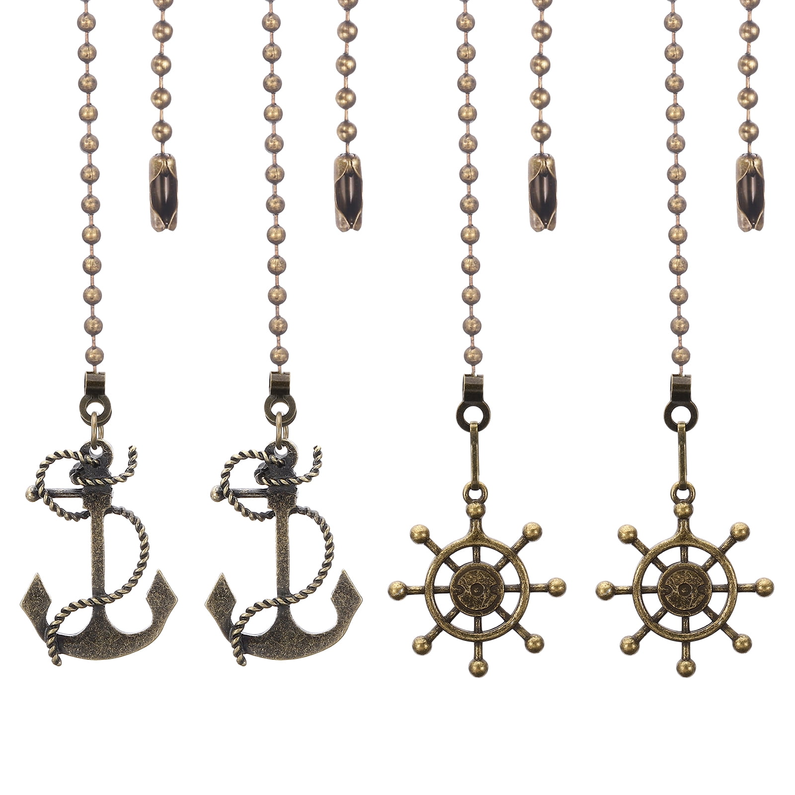 Uxcell Ceiling Fan Pull Chain, 4 Pack 12.2" Decorative Anchors and ...