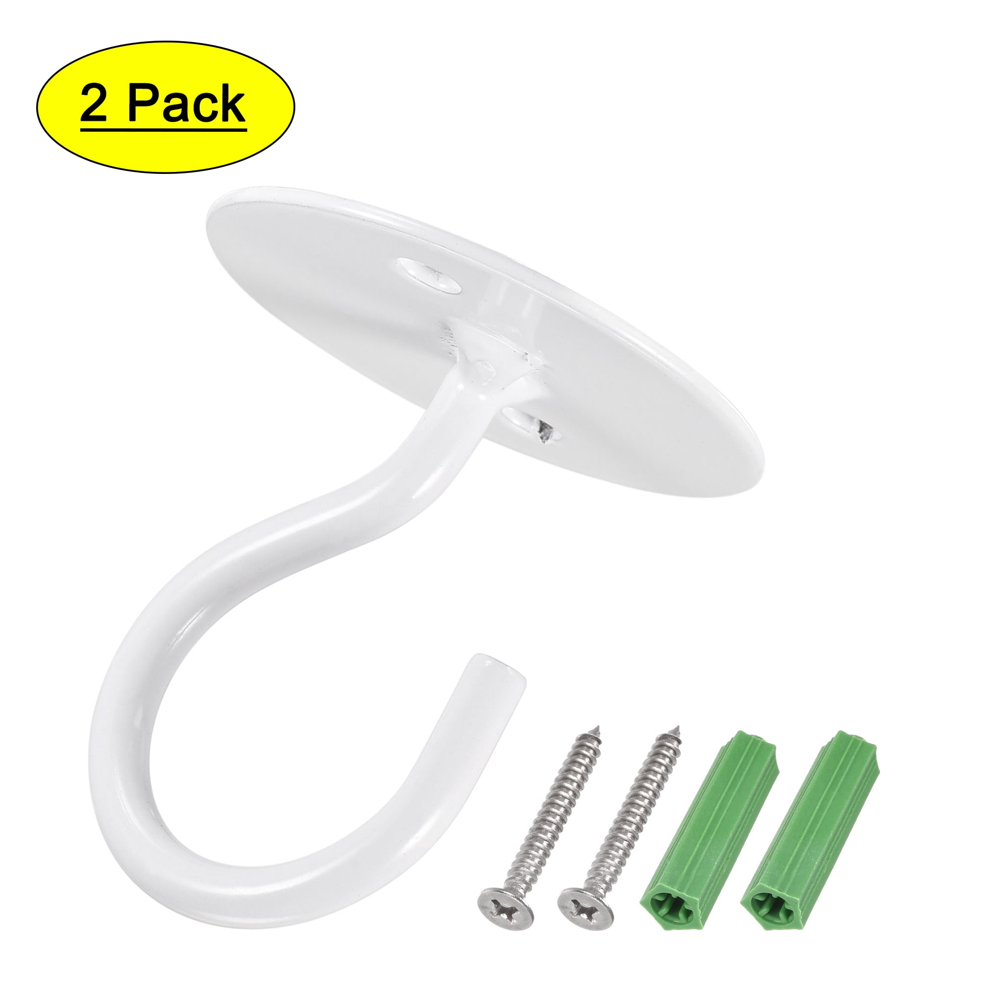 Uxcell Ceiling Hooks Wall Mounted 40x43mm Iron for Hanging Chandeliers ...