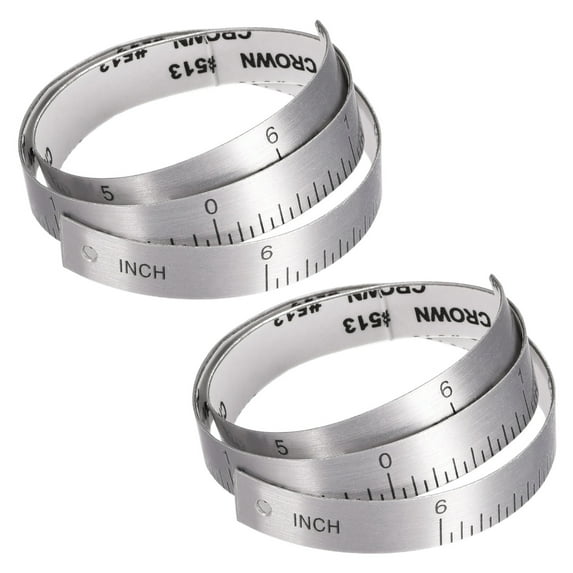 Uxcell Center Finding Ruler 6-inch Aluminum Table Sticky Adhesive Tape ...