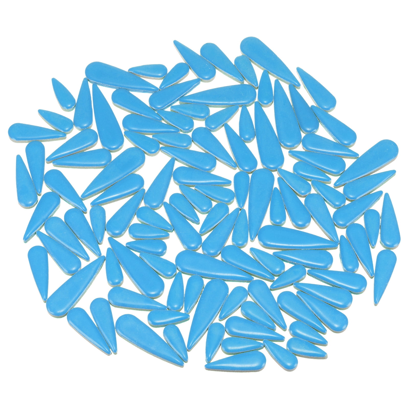 Uxcell Ceramic Mosaic Tiles, 200g Teardrop Flower Leaves Tiles Mosaic ...