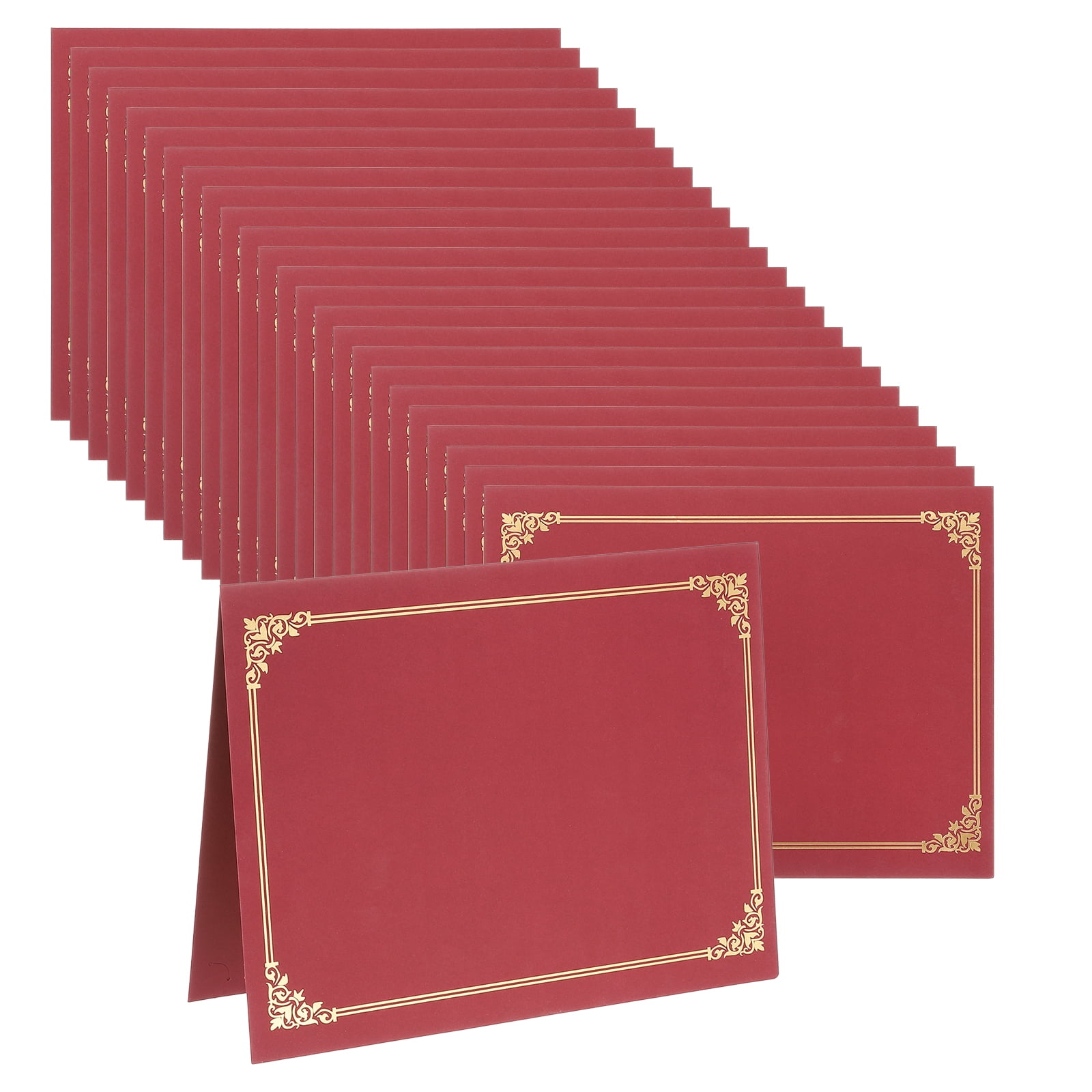 Uxcell Certificate Cover Holders, 50Pcs Fits 8.5x11" Paper Graduation ...