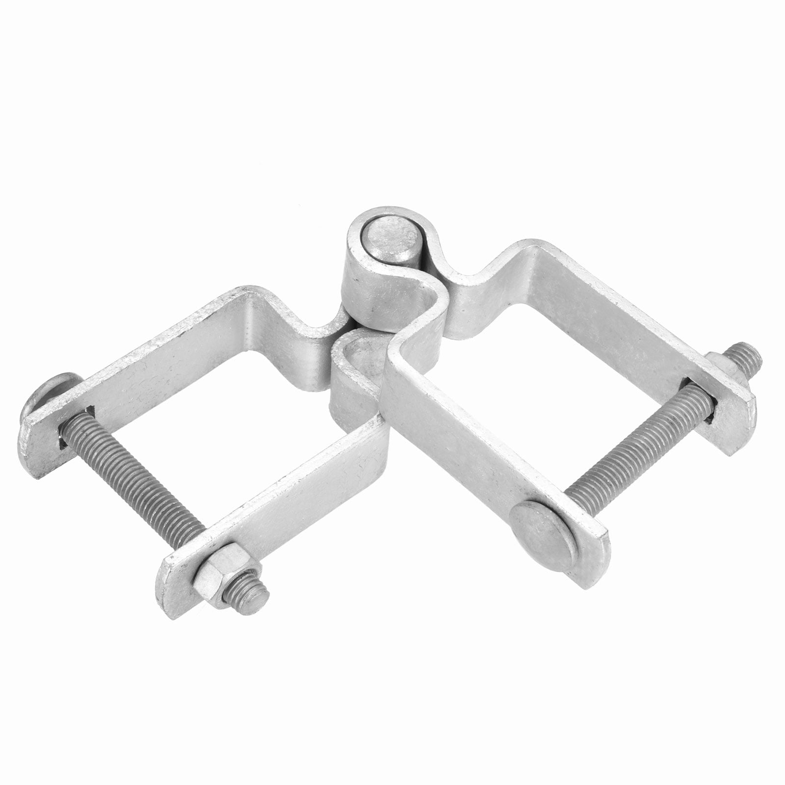 Uxcell Chain Link Fence Gate Post Hinge, 2" x 2" Galvanized Steel Chain ...