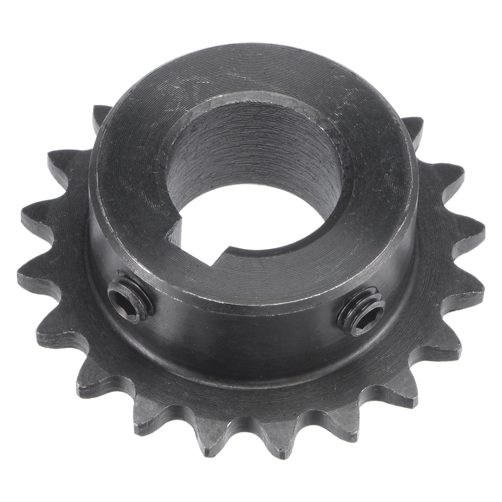 Uxcell Chain Sprocket, Carbon Steel Keyway with Set Screws 16mm ...