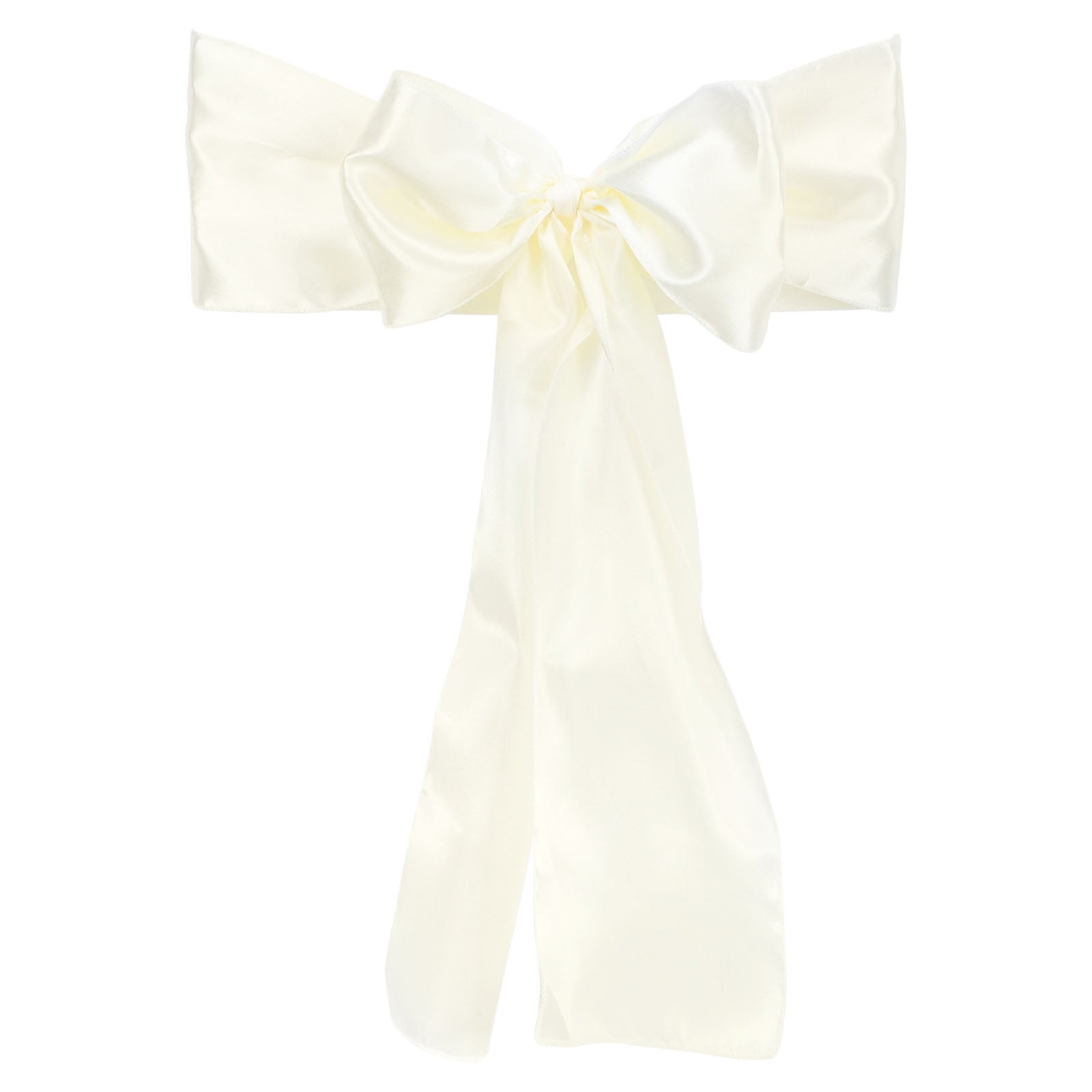 Uxcell Chair Sashes Ties Chair Bows Ribbon Decorative Sashes Cream 20 ...