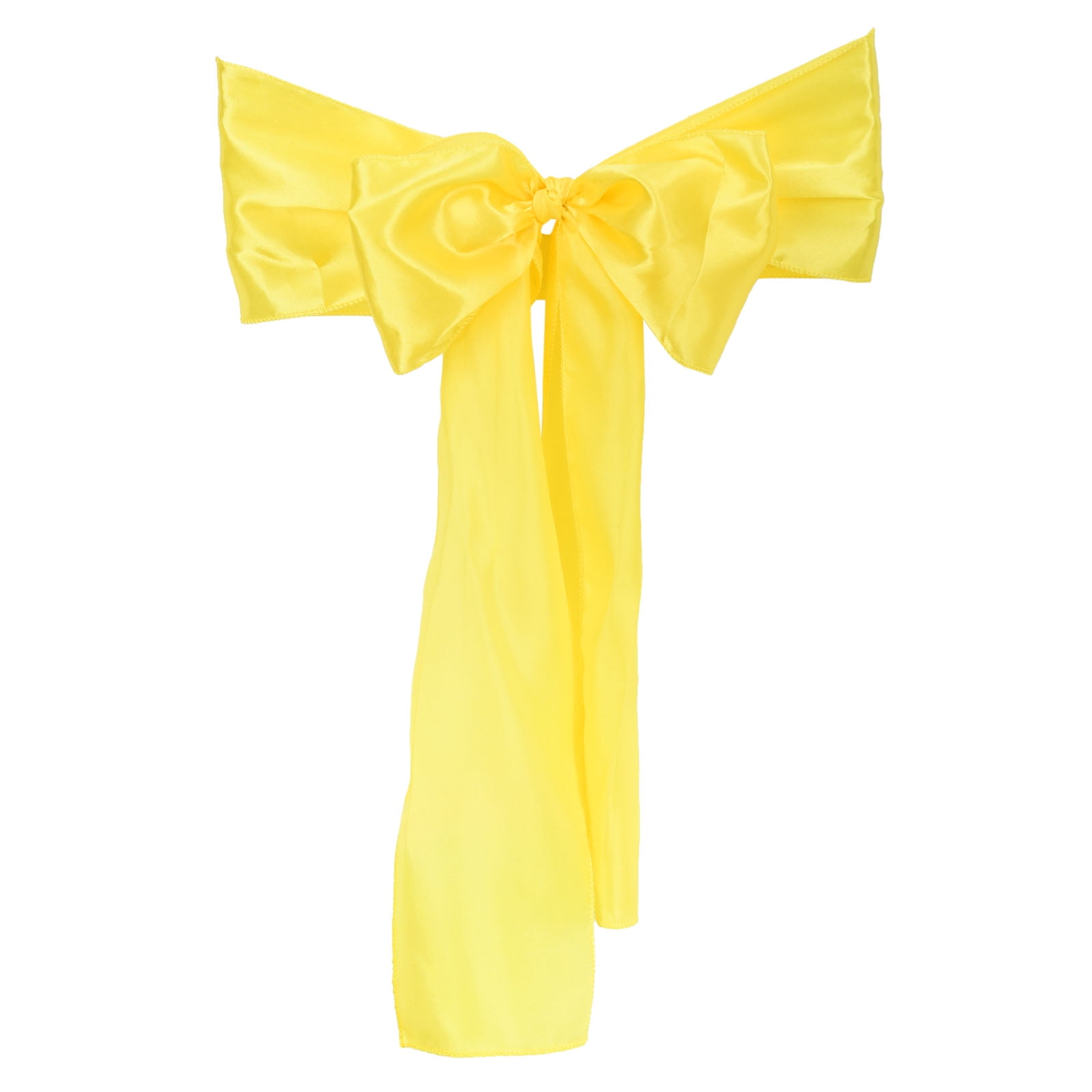 Uxcell Chair Sashes Ties Chair Bows Ribbon Decorative Sashes Yellow 20 ...