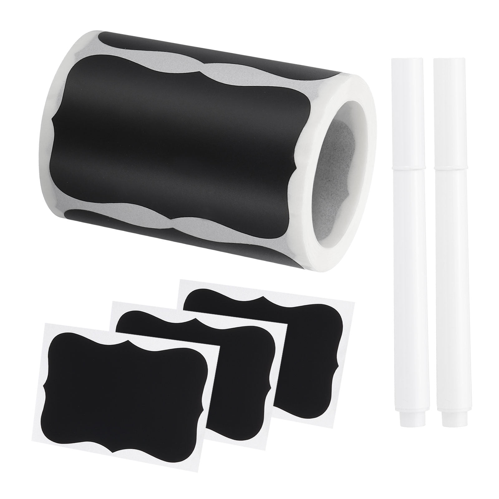Uxcell Chalkboard Labels, 120Pcs Blackboard Sticker 2 Chalk Pen, Pantry ...